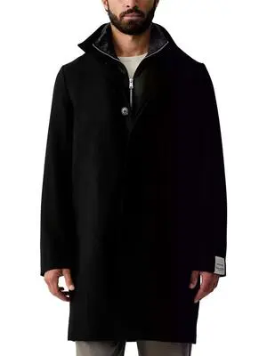 Marc O'polo Single-breasted Layered Coat - Black