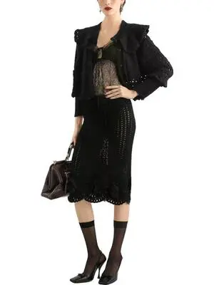 Dolce & Gabbana Lace And Charmeuse Camisole - Black