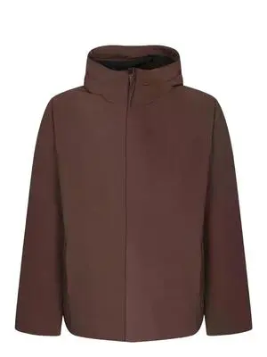 Herno Hooded Zip-up Jacket - Brown