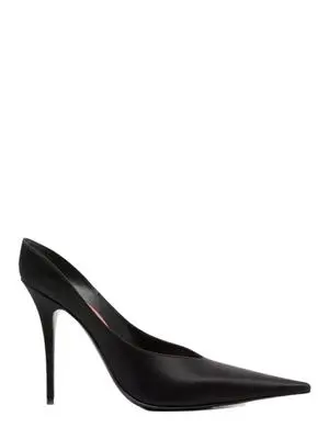 AMINA MUADDI Amina Muaddi Anok Satin Pumps