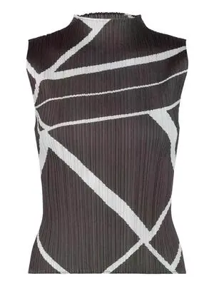 Issey Miyake ISSEY MIYAKE Fold Line Top Grey