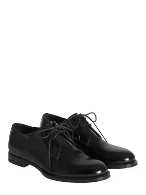 Dolce & Gabbana Calfskin Derby Shoes - Black