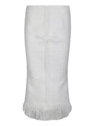Matieres Fecales Sequin Skirt - White