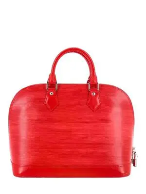 LOUIS VUITTON Alma Handbag Epi Leather Pm Satchel - Red