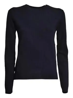 Max Mara MAX MARA Crew Neck Long Sleeve Sweater Blue