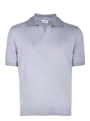 Altea Short-sleeve Knitted Polo Shirt - Grey