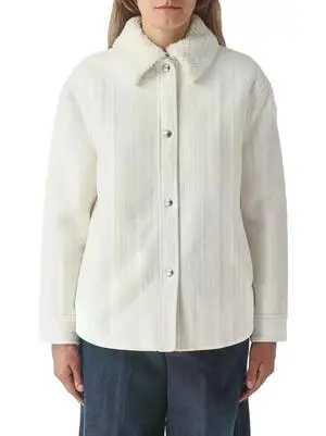 COLMAR Colmar Single-Breasted Corduroy Coat With Logo Patch