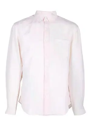 ALEX MILL Mill Button-down Collar Chest-pocket Shirt Pink