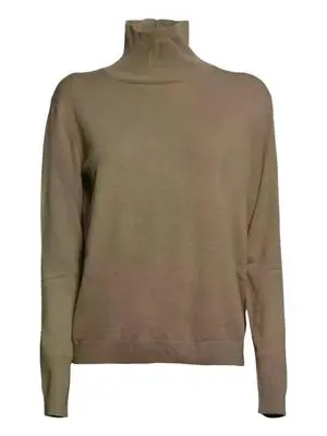 Max Mara Fine Knit Roll Neck Sweater - Neutrals