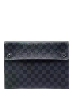 LOUIS VUITTON Louis Vuitton Damier Graphite Alpha Pochette GM Clutch Bag