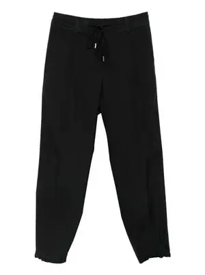 Sacai Drawstring Straight-leg Trousers - Black