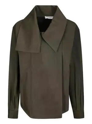 NICCOLO PASQUALETTI Luna Herringbone Shirt Jacket - Green