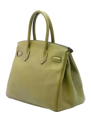 Hermès 2010 Clemence Birkin Retourne 30 Handbag - Green