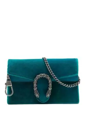Gucci Velvet Crossbody Bag - Blue