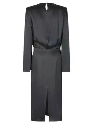 FEDERICA TOSI Federica Tosi Midi Dress With Padded Shoulders