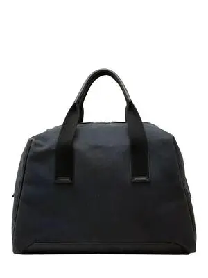 HERMÈS Hermès Canvas And Leather Travel Bag