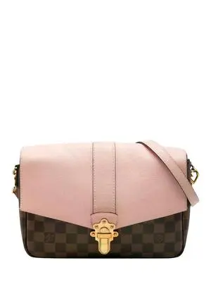 LOUIS VUITTON Damier Ebene Clapton Pm Crossbody Bag - Brown