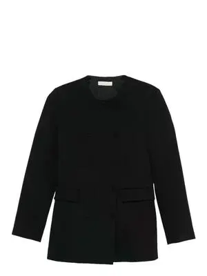 Liviana Conti Double-breasted Coat - Black
