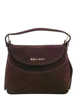 Orciani Small Tote Bag In Suede - Red