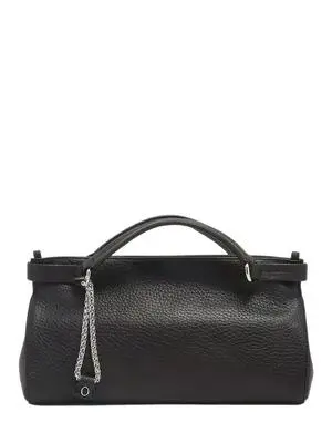 Orciani Small Virgo Leather Tote Bag - Black