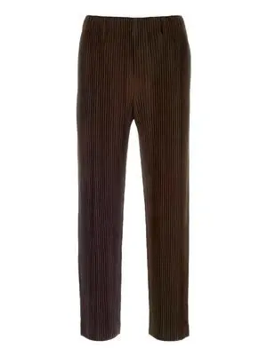 Issey Miyake Pleated Trousers - Brown