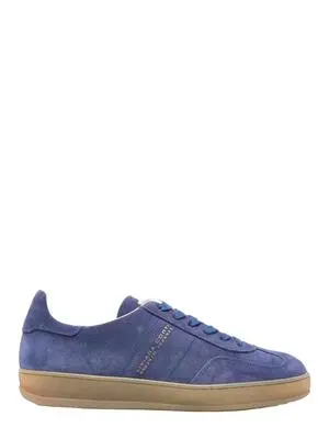 Liviana Conti Logo-print Suede Sneakers - Blue