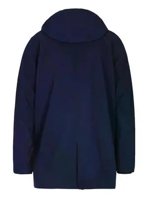 K-WAY Logo-patch Hooded Jacket - Blue