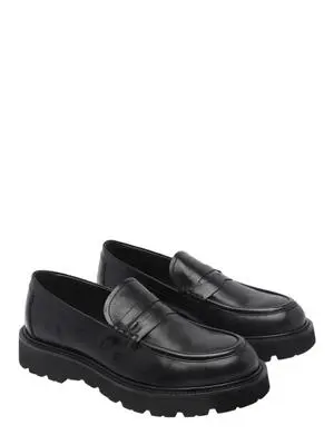 PAWELK'S Penny-Slot Leather Loafers