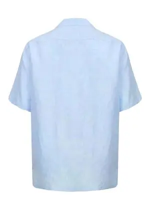 Zegna Short-sleeved Chest-pocket Shirt - Blue