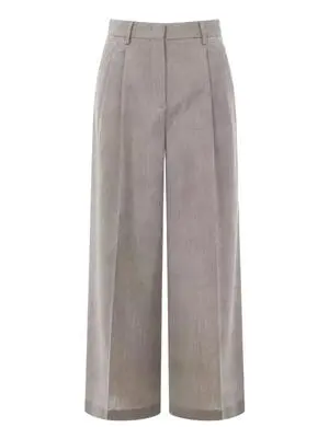 MAX MARA Max Mara Pleated Virgin Wool Trousers