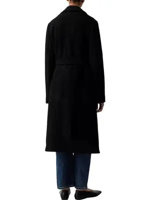 Marc O'polo Belted Single-breasted Coat - Black
