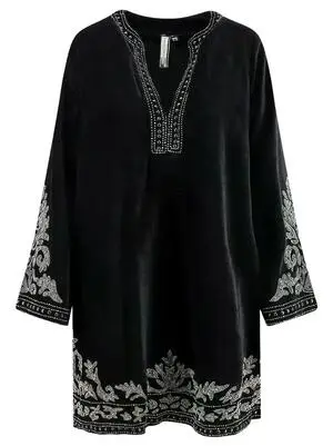SCARLETT POPPIES SCARLETT POPPIES Embellished Velvet Mini Dress