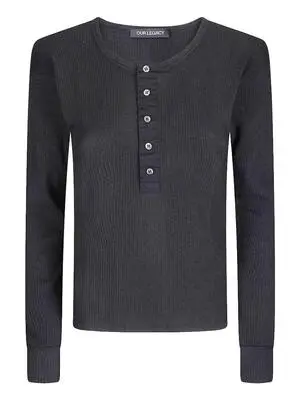 Our Legacy Henley Long-sleeve Top - Grey
