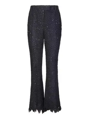 Matieres Fecales Sequin Trousers - Black