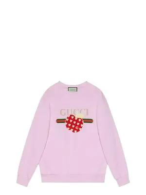 Gucci Gucci Les Pommes Sweatshirt Pink