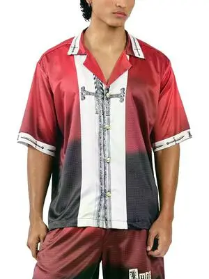 LUGO LUGO La Señal Logo-print Shorts - Red