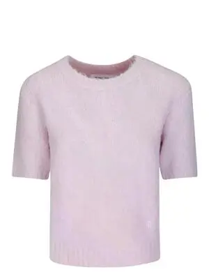SAMSOE SAMSOE Sajeanne Short Sleeve Knit Jumper - Pink