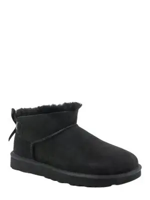 UGG Ultra Mini Bailey Bow Boots - Black