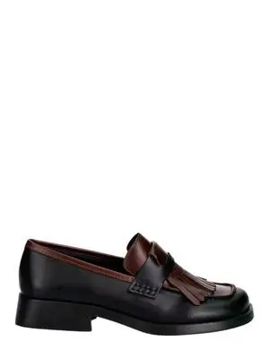 Camper Twins Kiltie Loafers - Black