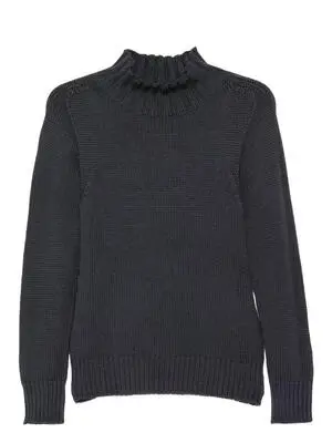 19.61 MILANO Mock Neck Sweater - Grey