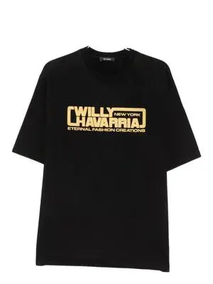 WILLY CHAVARRIA Eternal Fashion Creations Standard Logo-print T-shirt - Black