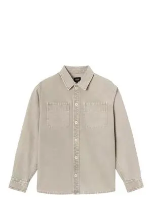 A.p.c. Chest-pocket Long-sleeve Shirt - Neutrals