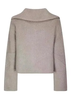 SAMSOE SAMSOE Zip-up Jacket - Neutrals
