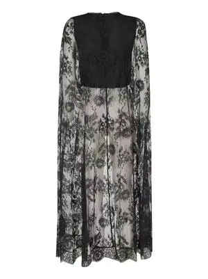 ZIMMERMANN ZIMMERMANN Black Floral Lace Cape Top
