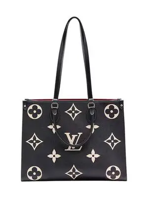 LOUIS VUITTON Bicolor Monogram Empreinte Giant Onthego Mm Satchel - Black