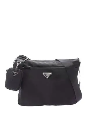 PRADA Prada Tessuto Zip Top Crossbody Bag With Pouch