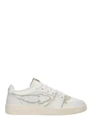 ENTERPRISE JAPAN Rocket Patch Perforated Sneakers - White