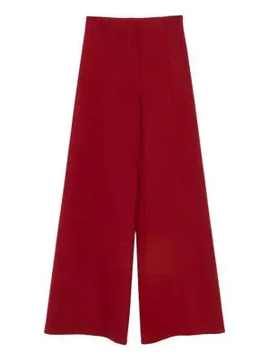 Liviana Conti Wide Leg Trousers - Red