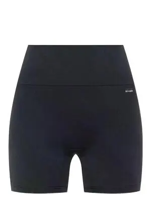 RETHINKIT STUDIOS Rethinkit Studios Logo-Patch High-Waisted Stretch Shorts