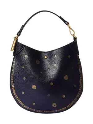 POLO RALPH LAUREN Polo Ralph Lauren Celestial Print Leather Tote Bag